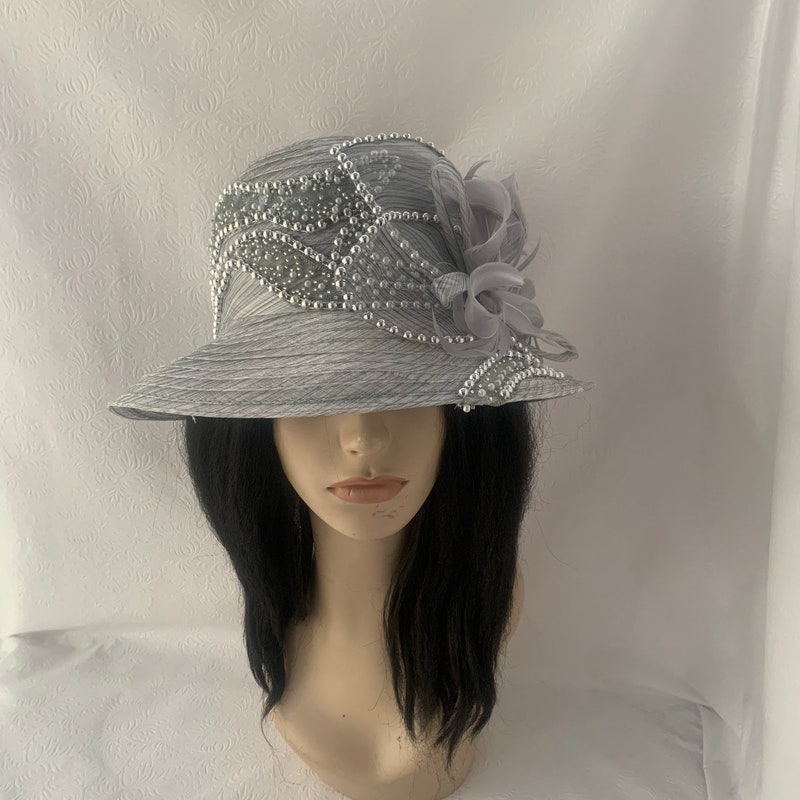 Ladies Silver Church Hat - Etsy