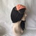 Coral Fascinator Hat, Vintage Half Hat, Coral Peach Wedding Hat, Women ...