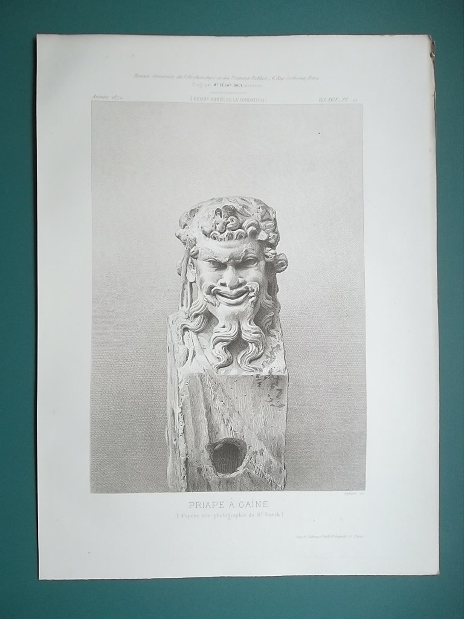 PRIAPUS Roman God of Fertility Bust Found in Spain 1872 | Etsy