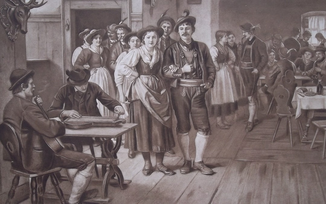 TYROL PUB Youth Dancing Folk Costume Guitar & Zither Music - Etsy