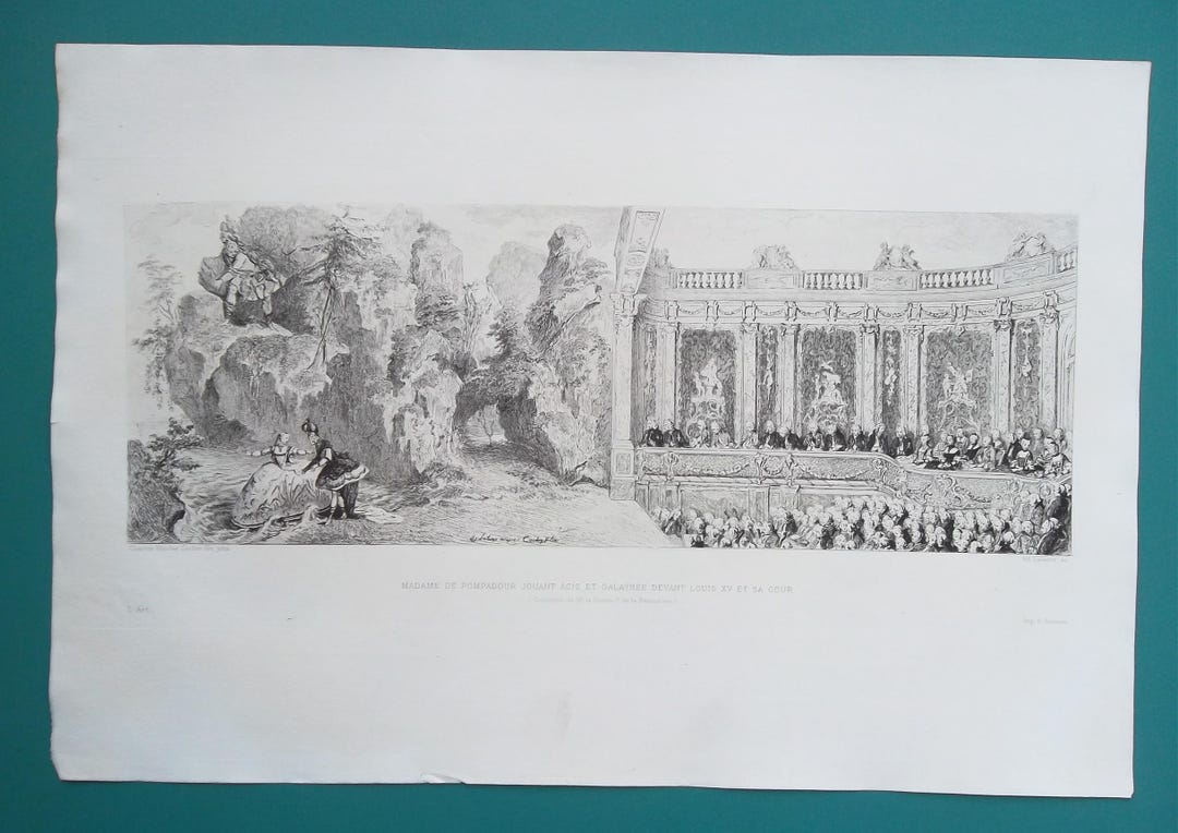 MADAME POMPADOUR in Play Acis & Galatea Royal Court of King Louis XV ...