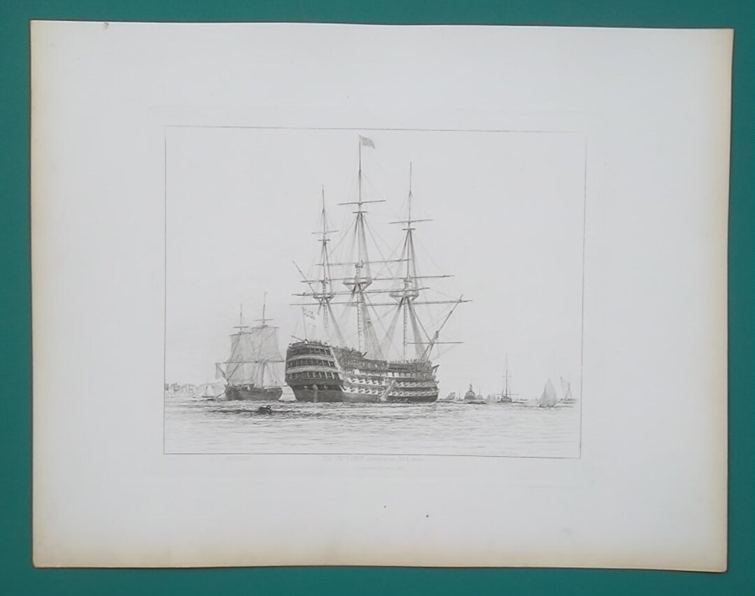 GUNSHIP HMS Victory 104 Guns Cannons at Portsmouth Hrbor - Etsy