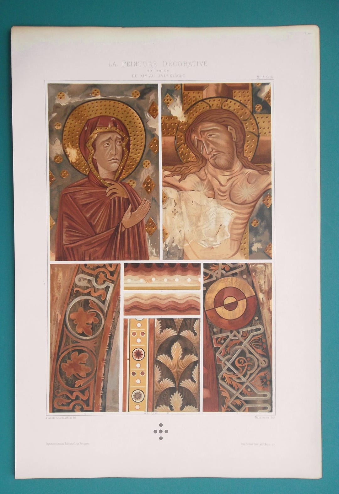 CHURCH PAINTINGS Wall Decorations Cathedral at Puy-en-velay Chapel of ...
