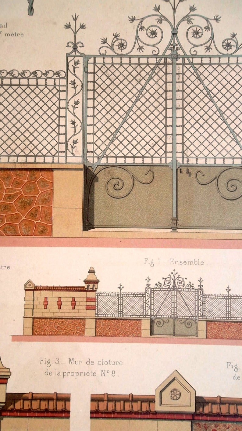 ARCHITECTURE Brick Wall & Ornamental Fence Villa at Chatou Avenue D ...