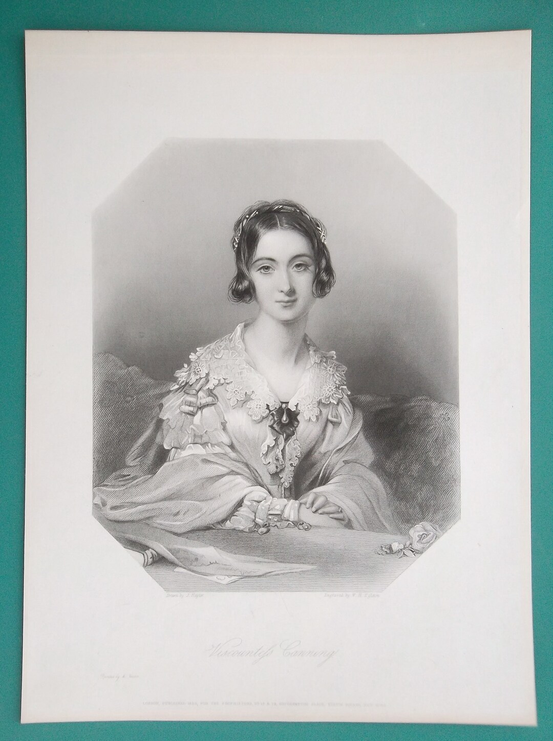 CHARLOTTE VISCOUNTESS CANNING of Queen Victoria 's Royal Court - 1840 ...