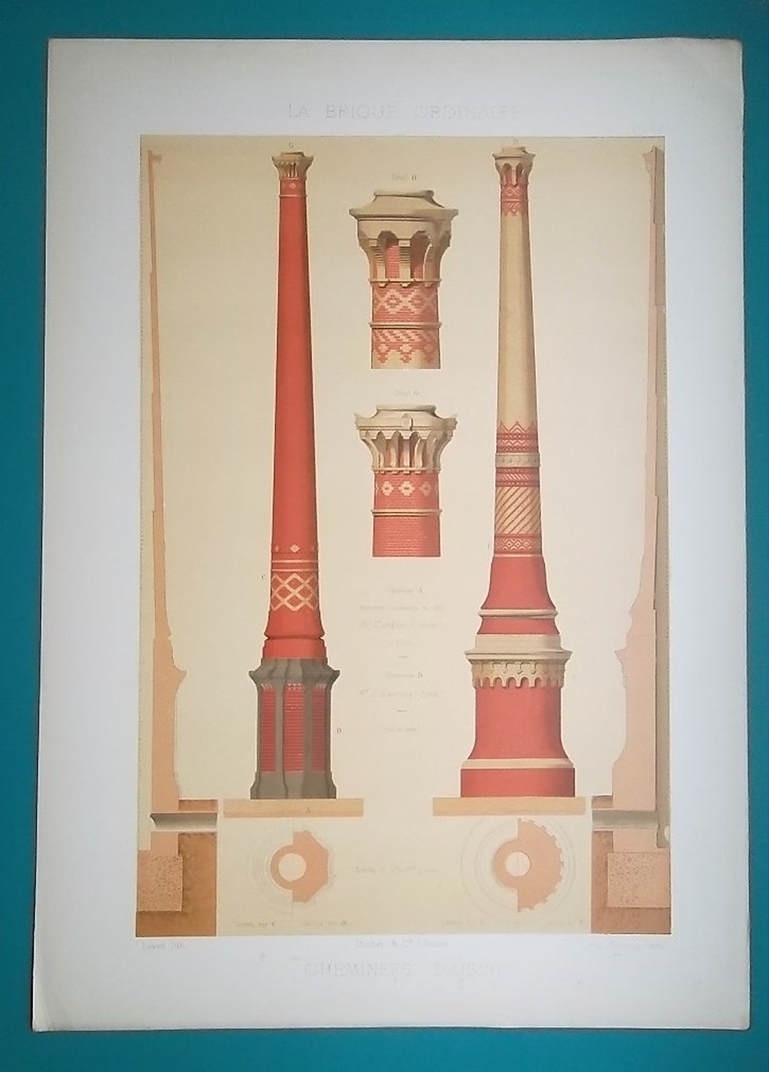 BRICKWORK Chimneys Victorian Era Brick Construction Patterns - 1878 ...