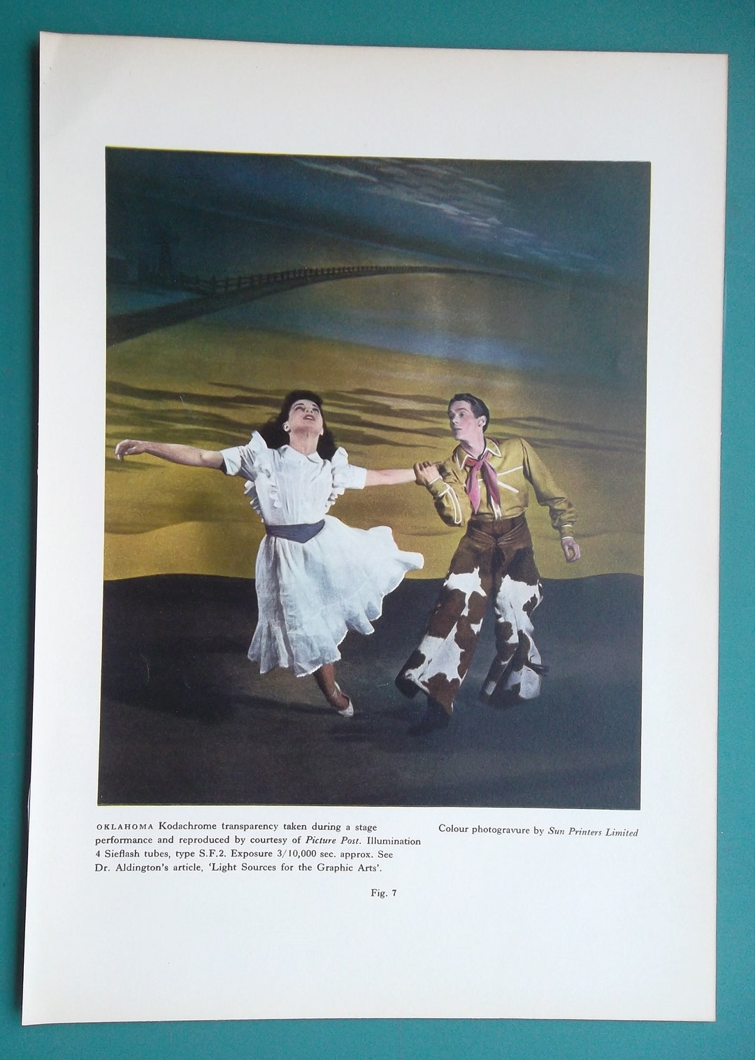 OKLAHOMA MUSICAL Dancing Dancers From Original Production - 1949 COLOR ...