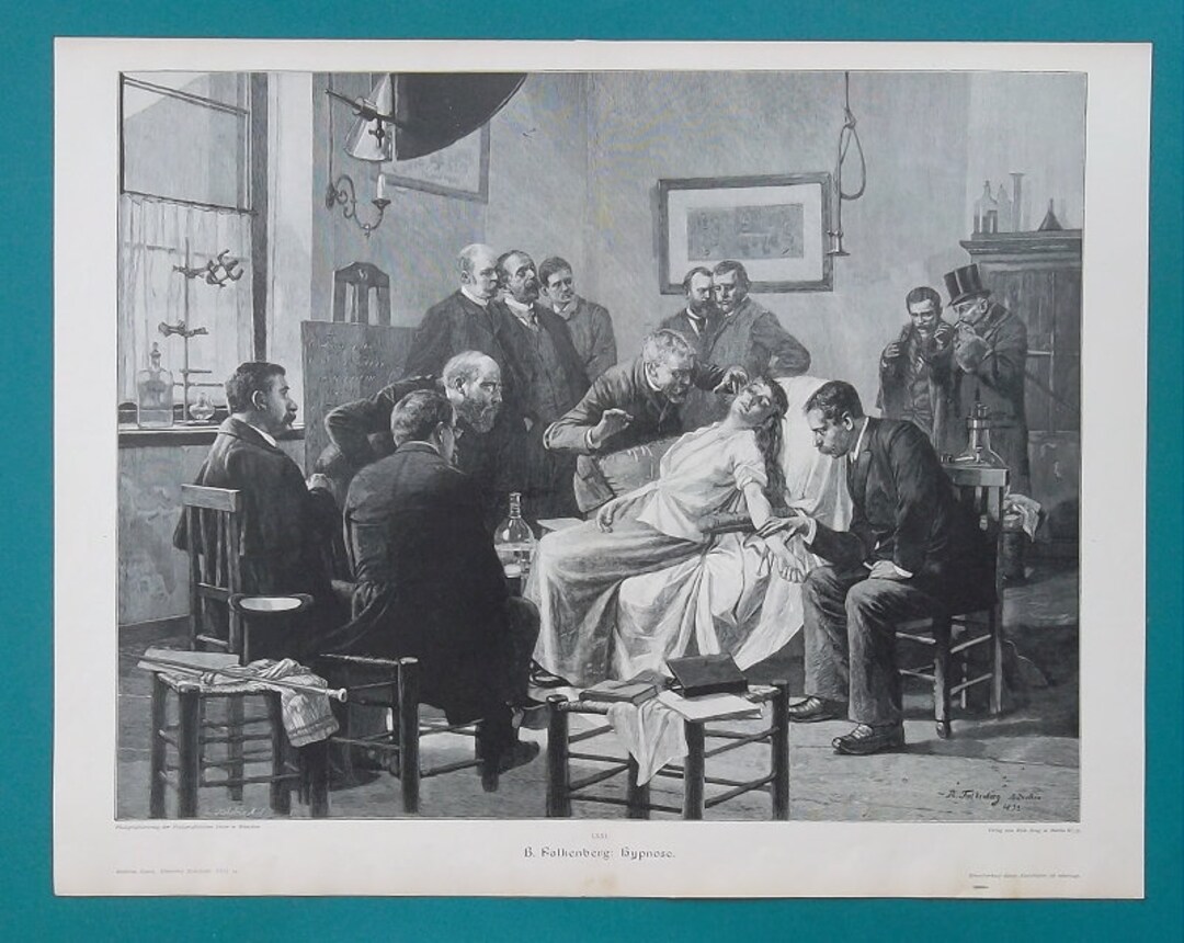 HYPNOSIS Girl Hypnotized in Medical School - 1890s Victorian Era ...