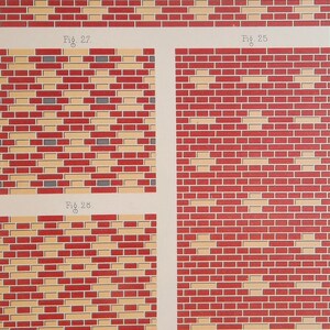 BRICKWORK Victorian Era Brick Construction Patterns by Architect ...