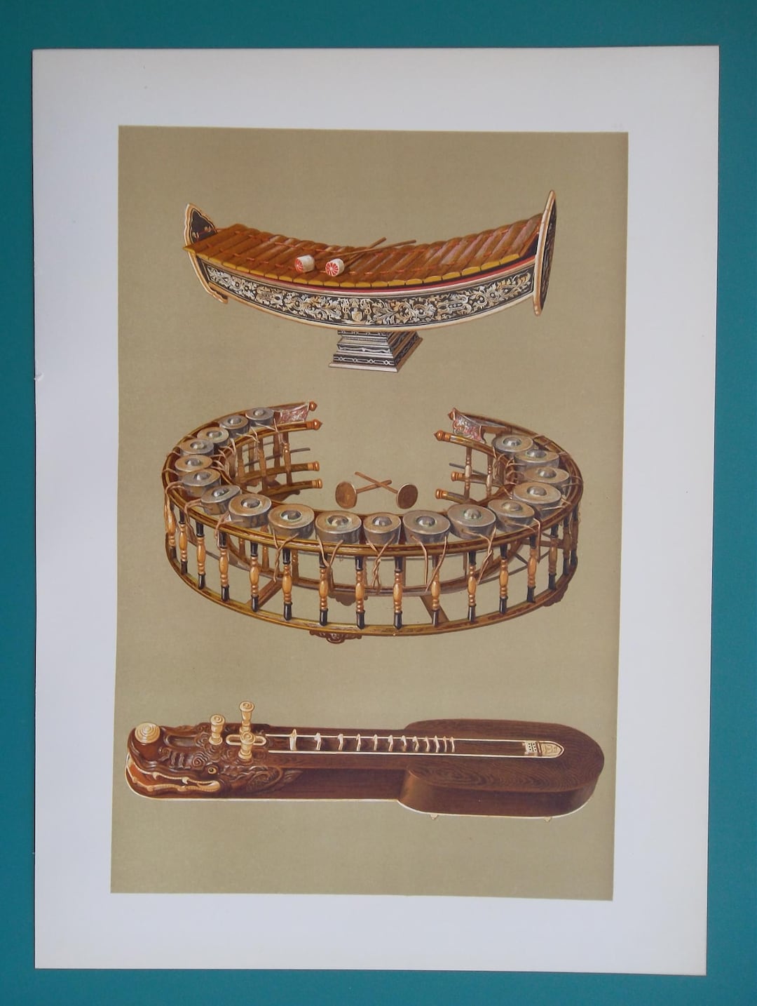 MUSICAL INSTRUMENTS of Thailand Owned by King of Siam Harmonicons Ranat ...