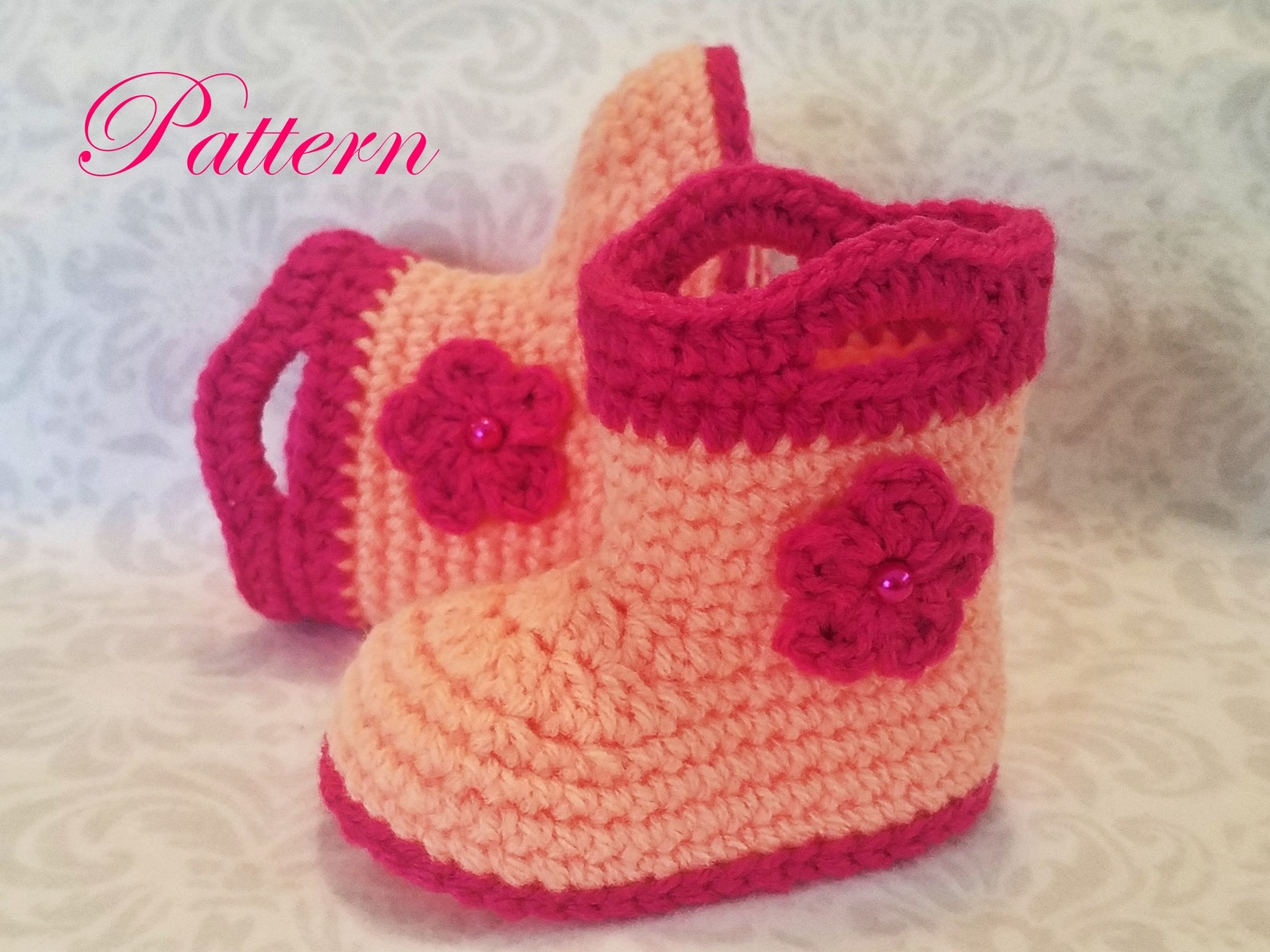 Crochet PATTERN Baby Rain Boot Pattern Bootie Pattern Crochet | Etsy