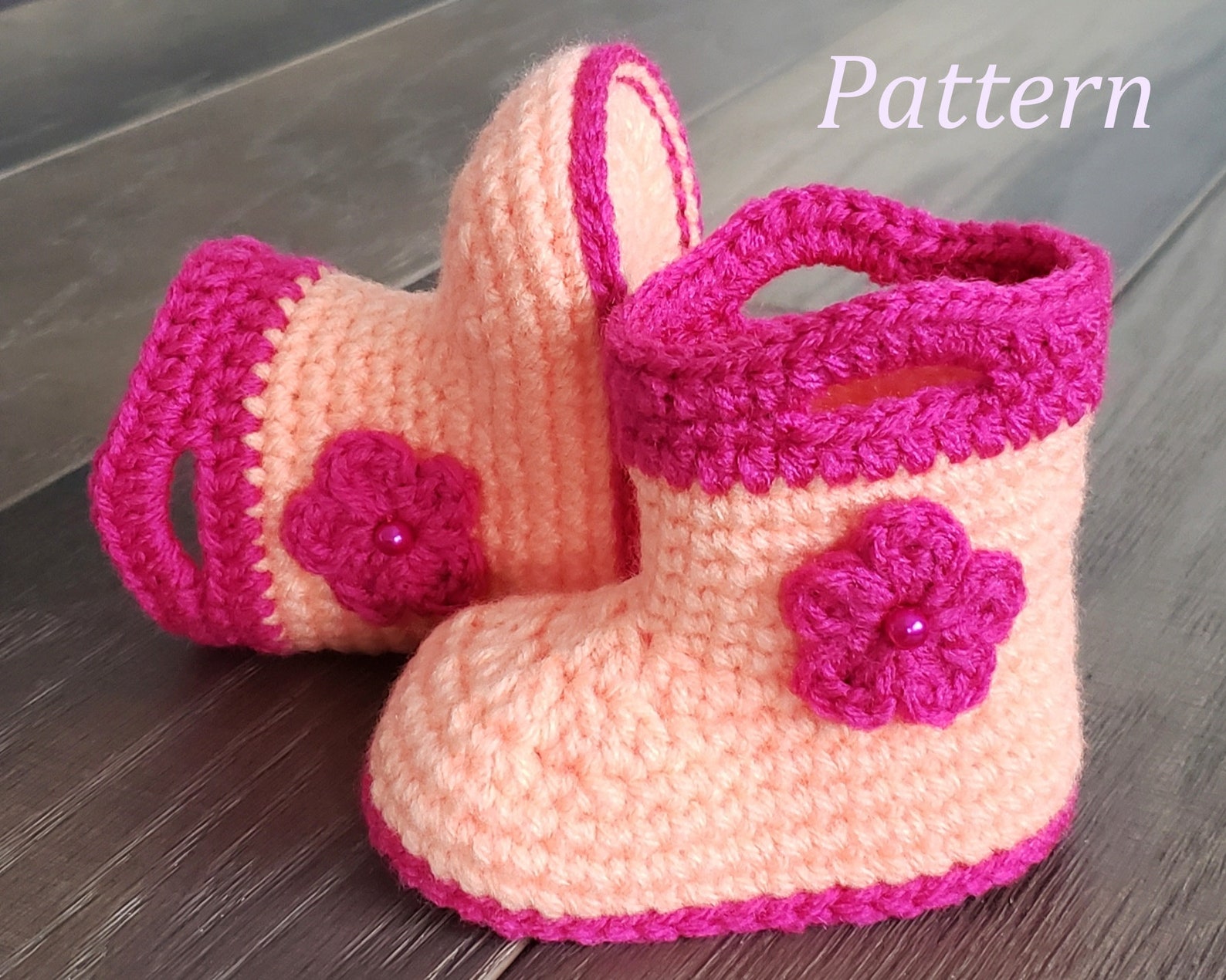 Crochet PATTERN Baby Rain Boot Pattern Bootie Pattern Crochet | Etsy