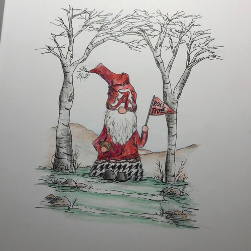 Alabama roll Tide Gnome - Etsy