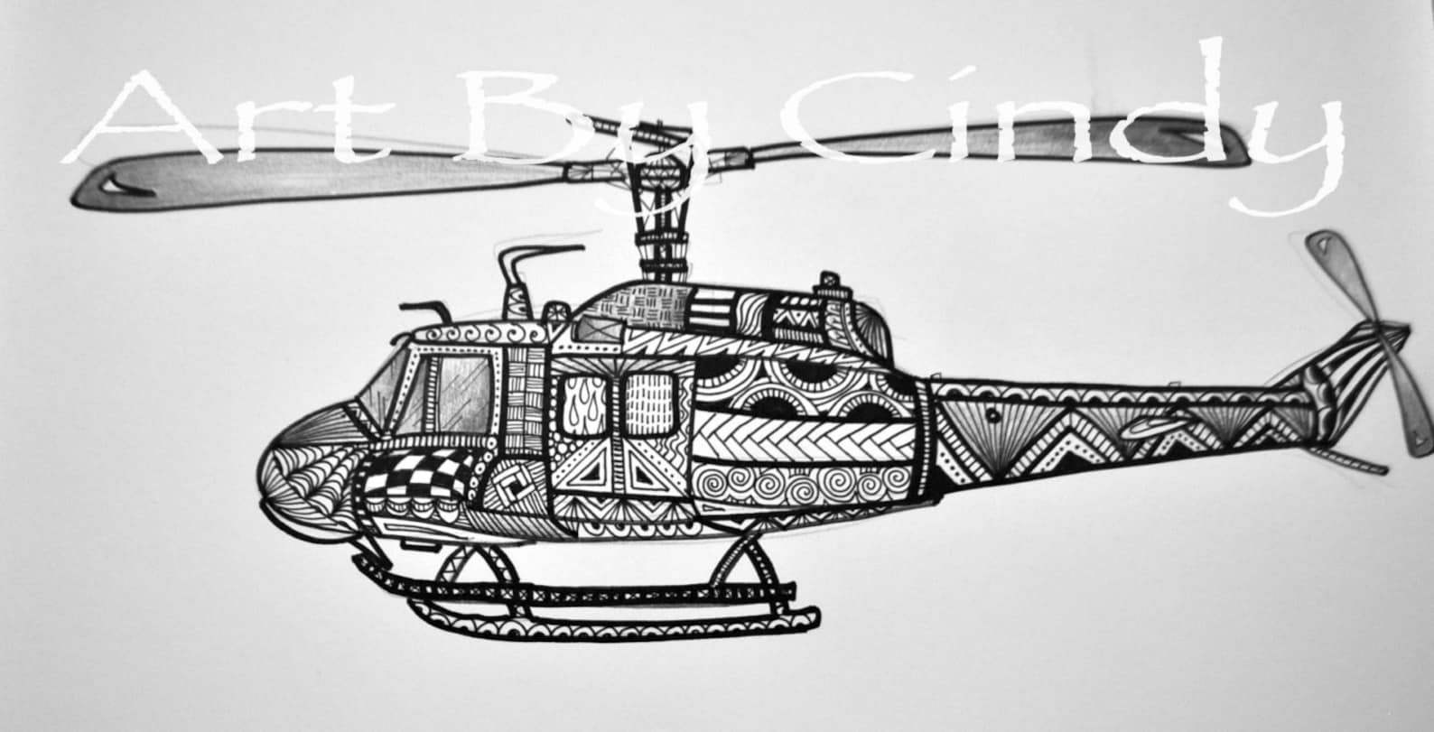 UH-1 Huey Helicopter - Etsy