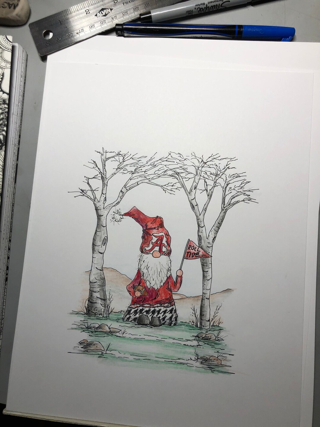 Alabama ‘roll Tide’ Gnome - Etsy