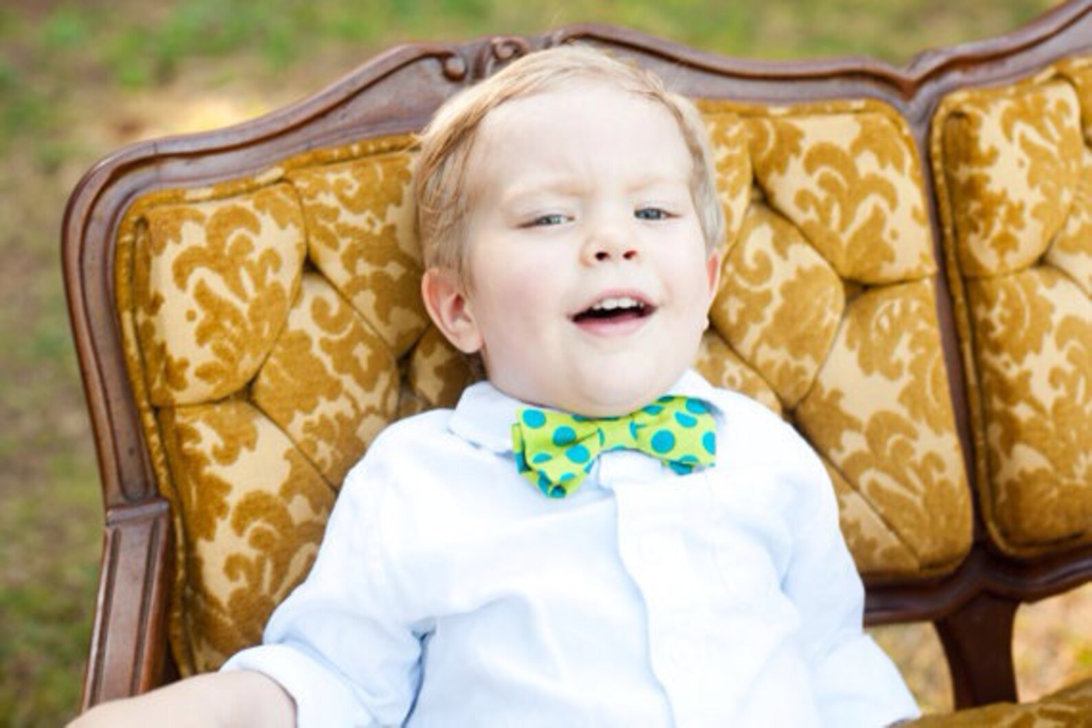 Child Adjustable Boy Bow Tie (pick Your Shade of Yellow/orange) - Etsy