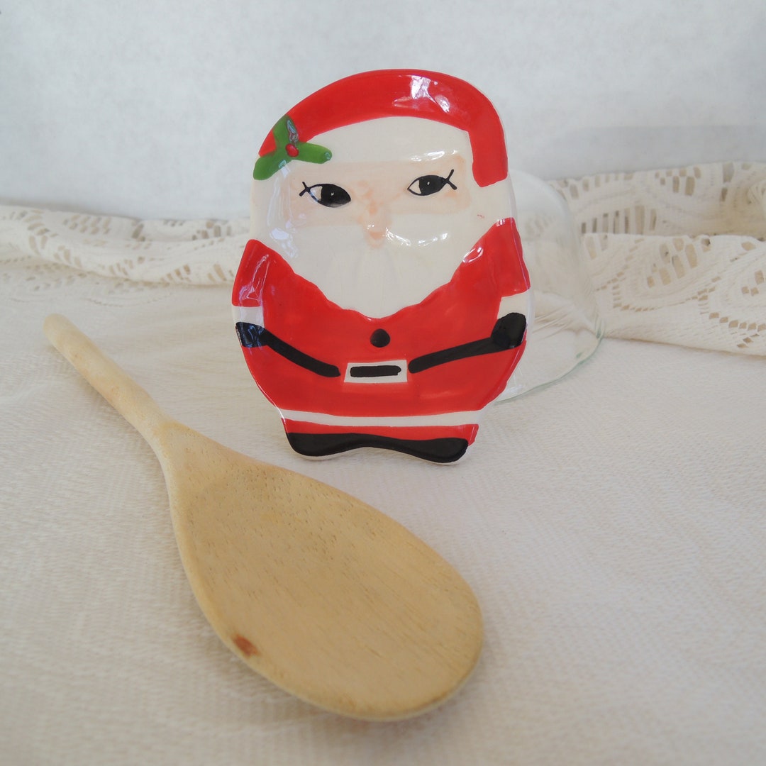 Santa Spoon Rest, Teabag Holder, Jewelry Dish, Festive Santa Claus ...