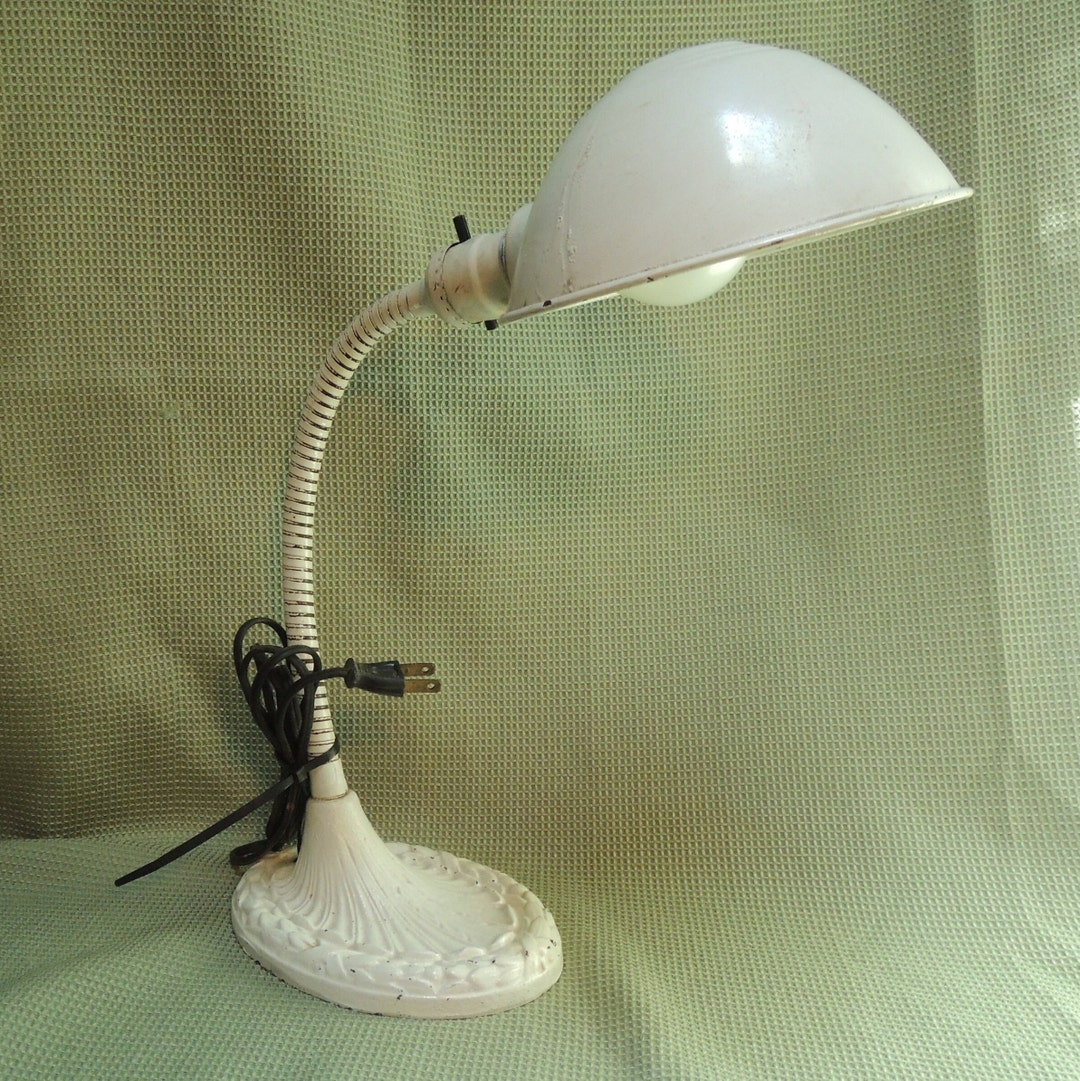 Gooseneck Lamp, Desk Lamp, Flexible Neck Desk Light, Cast Iron Base ...