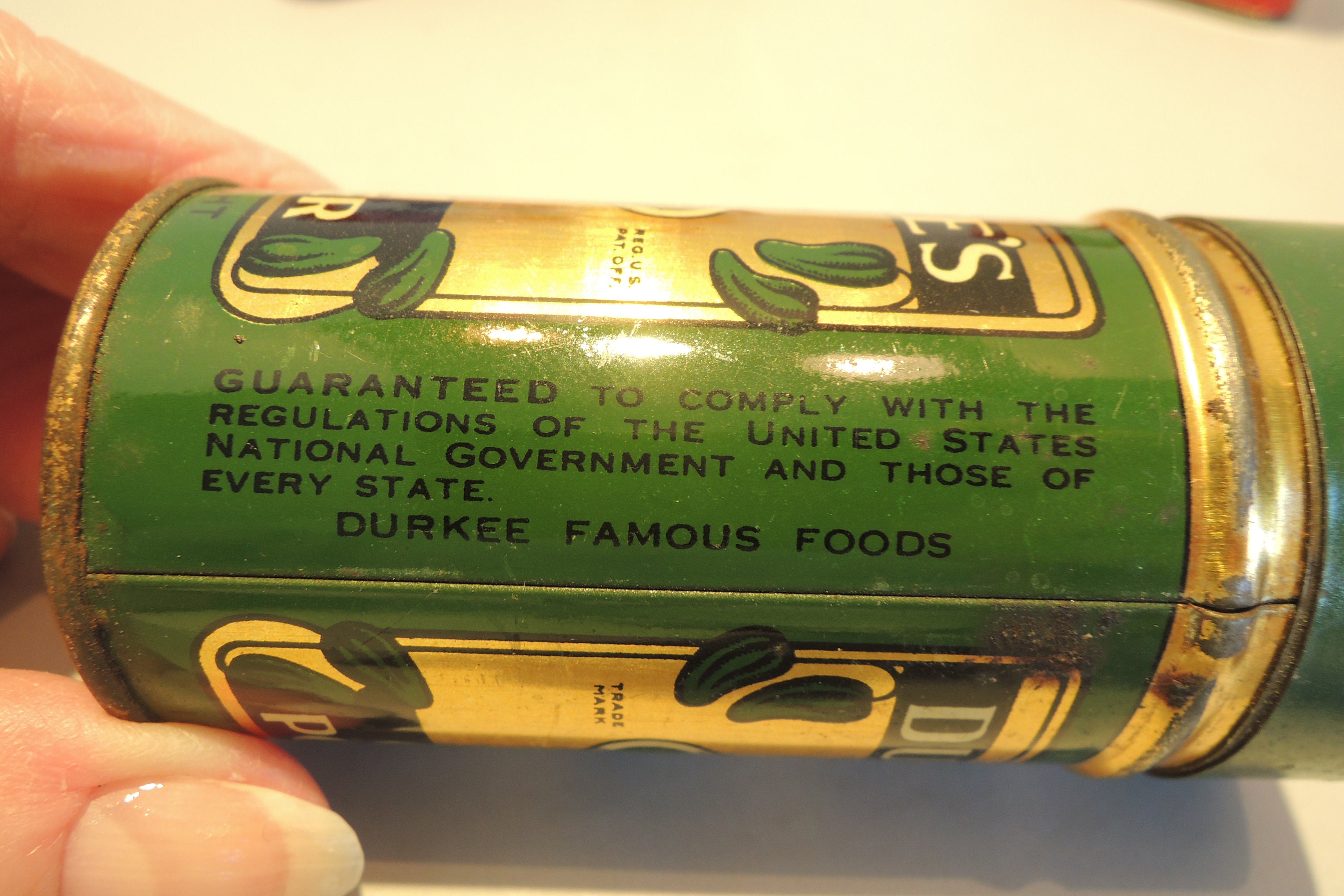 Kroger Basil N Nutmeg Tins Almond Extract Bottle Durkees - Etsy