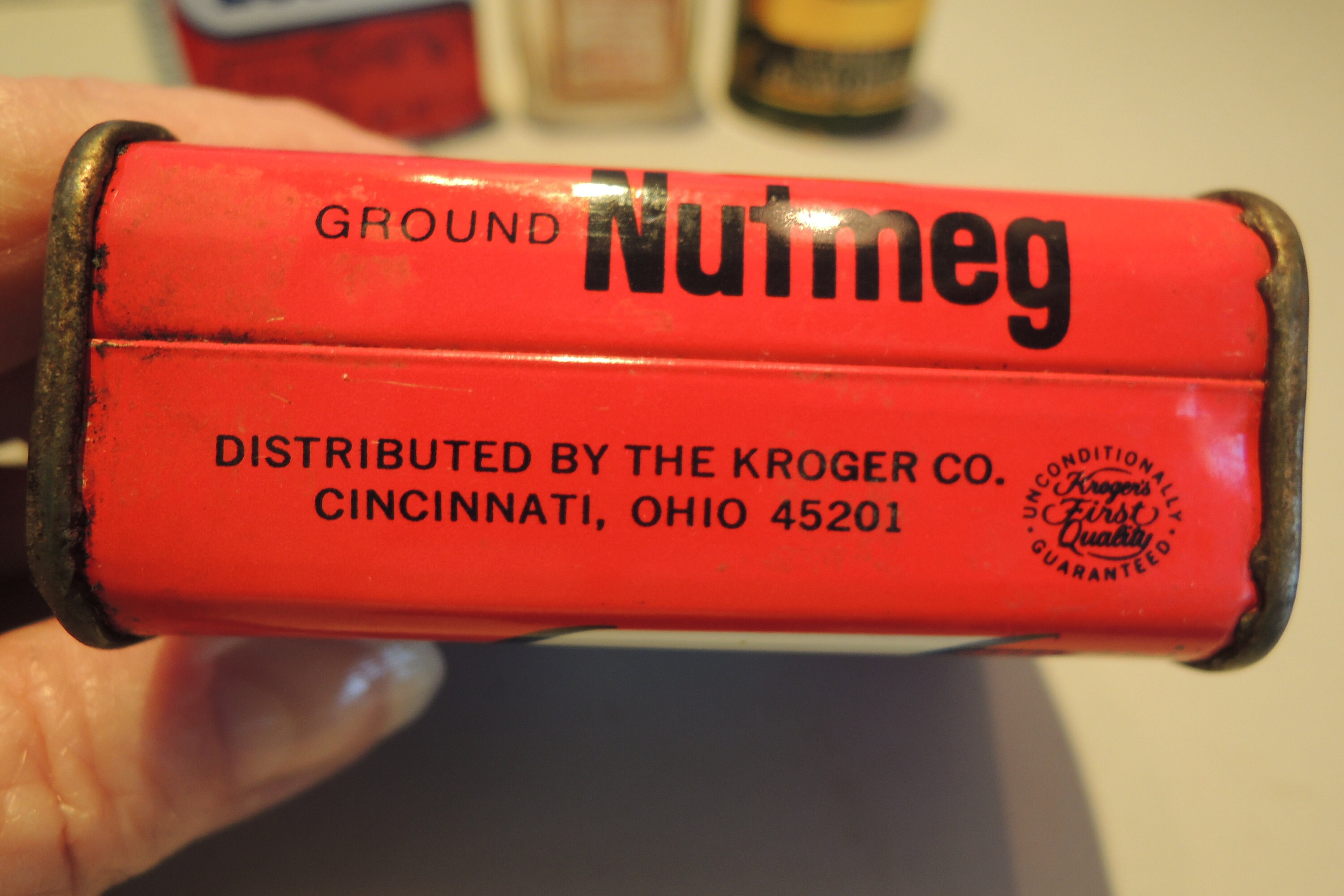 Kroger Basil N Nutmeg Tins Almond Extract Bottle Durkees - Etsy