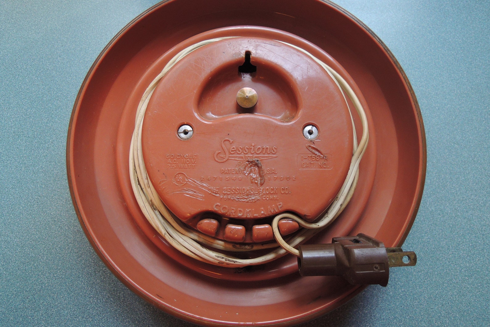 Sessions Electric Copper Wall Clock Sweeping Second Hand | Etsy