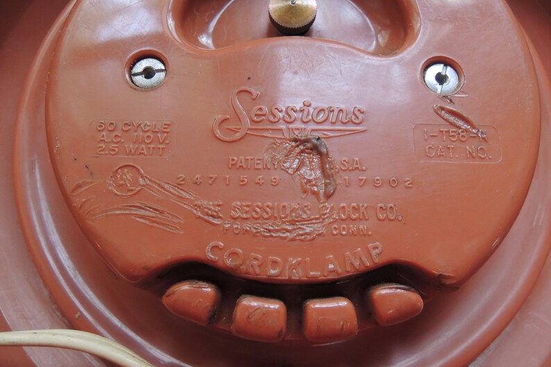 Sessions Electric Copper Wall Clock Sweeping Second Hand | Etsy