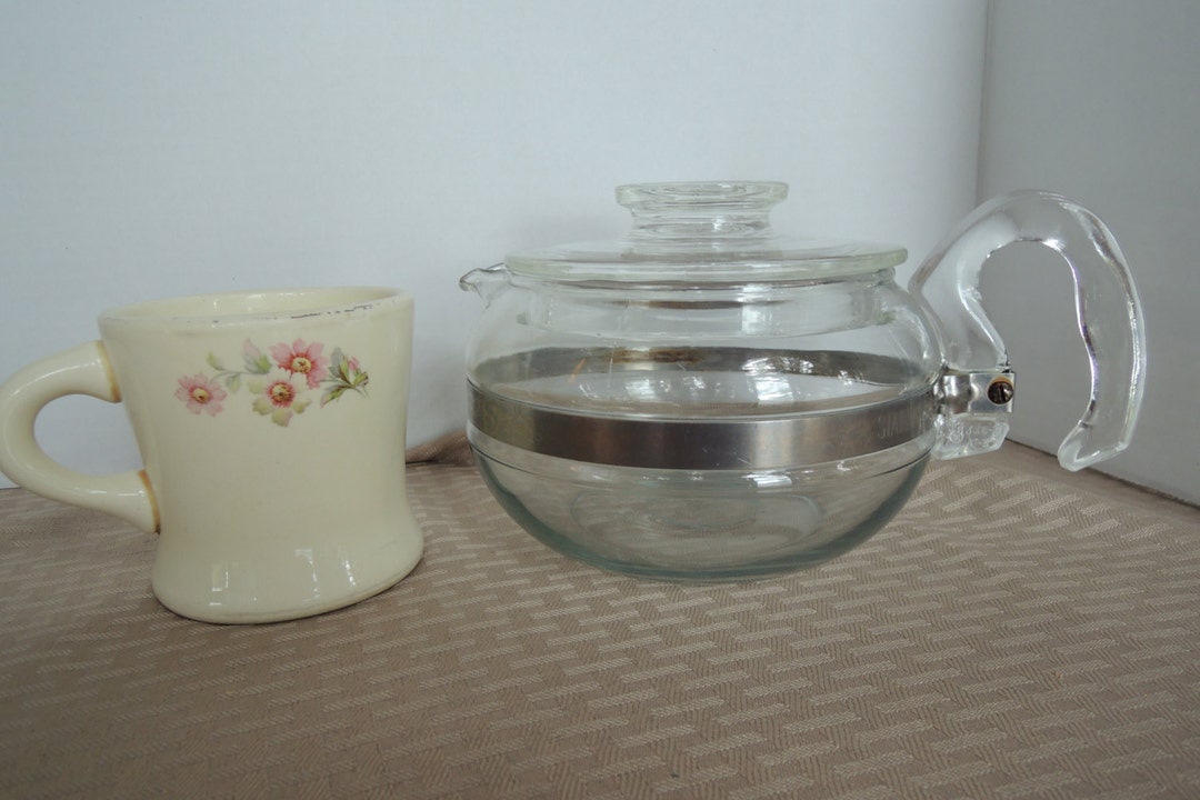 Pyrex Flame Ware 6 Cup Teapot W Lid, Flameware, 8336, Glass Tea Maker ...