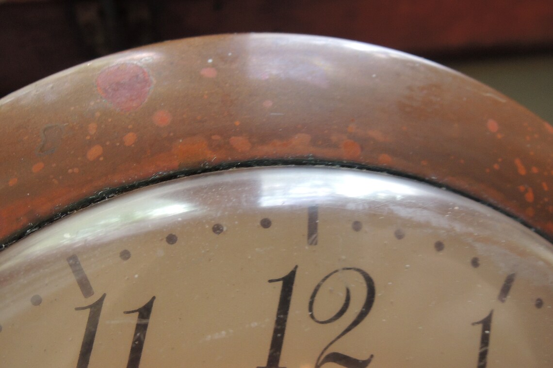 Sessions Electric Copper Wall Clock Sweeping Second Hand | Etsy