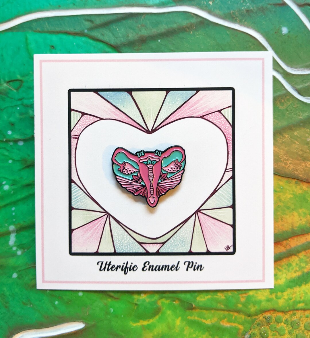 Uterific! Uterus Enamel Pin, Uterus Jewelry, Women's Health, Anatomy ...