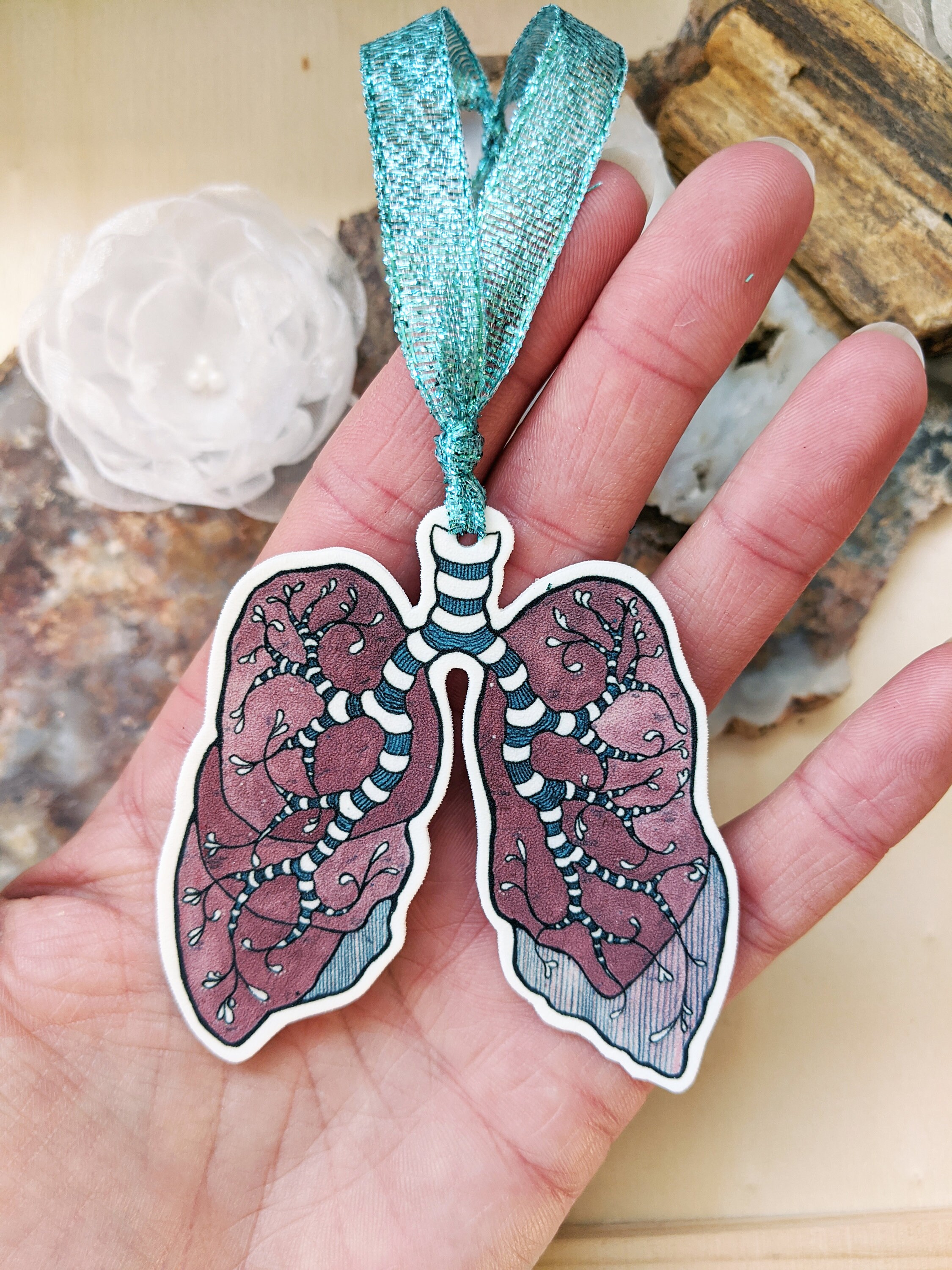 Breath Easy Lungs - Anatomy - Holiday Christmas Ornament - Etsy