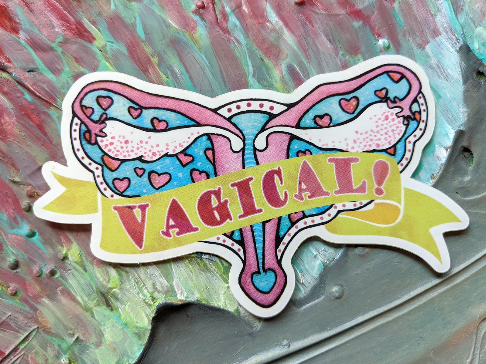 Vagical Lady Parts Fun Indoor/outdoor Vinyl Sticker, Anatomy Art ...