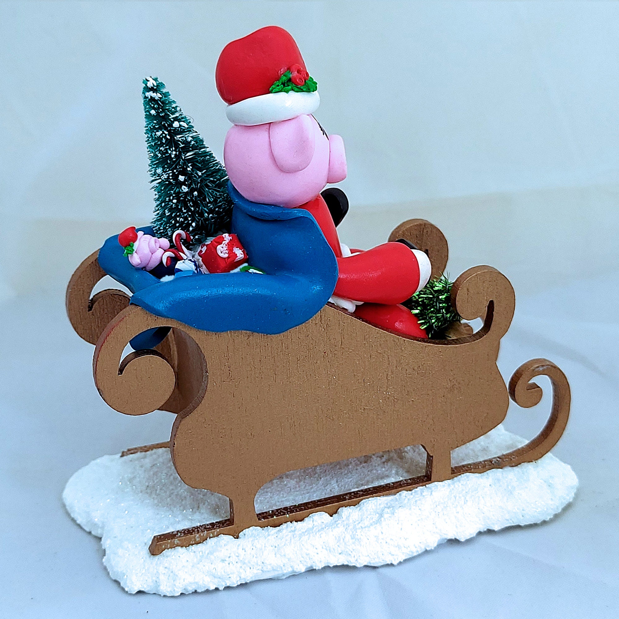 Pig Santa Sleigh Unique Christmas Gift Pig Gifts. - Etsy