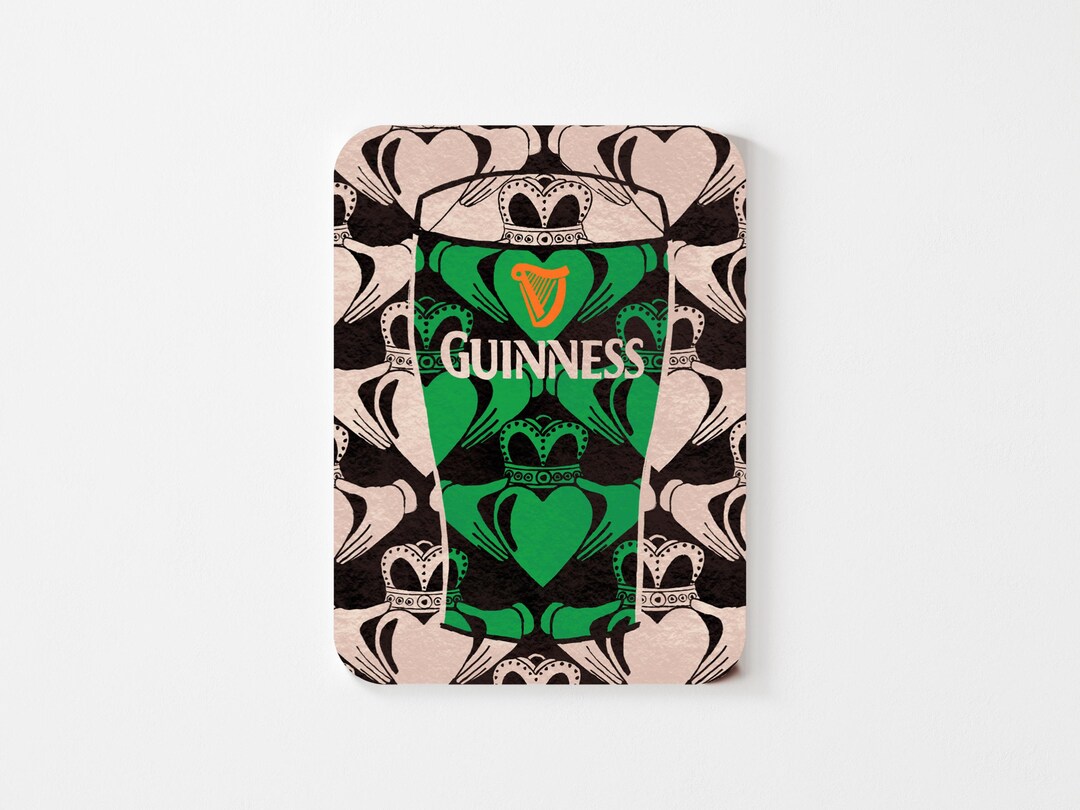 Love Guinness Sticker | 8cm X 6 Cm Glossy Vinyl Sticker | Claddagh ...
