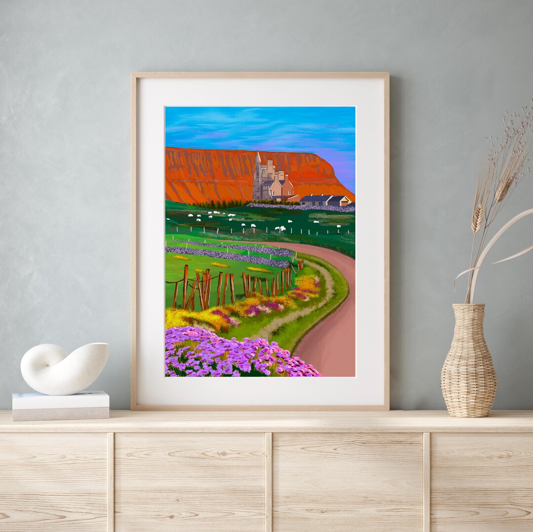 Mullaghmore Ireland Print: Benbulben Mountain & Classiebawn Castle - Etsy