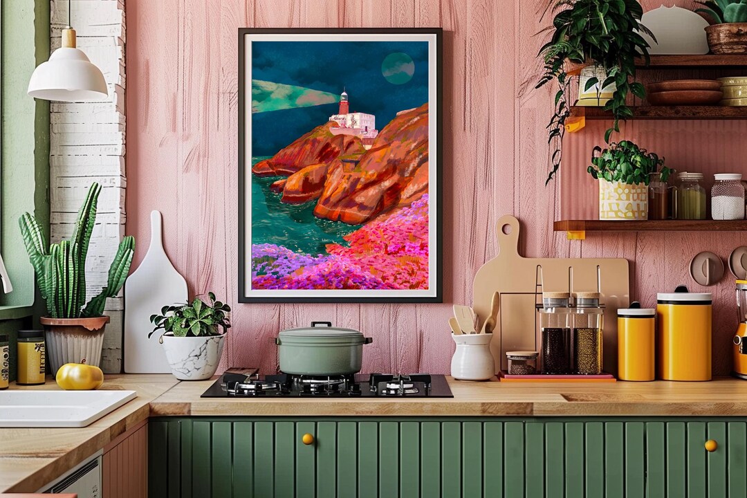 Irish Lighthouse Print Howth Head Lighthouse Irish Coast Dublin Print ...