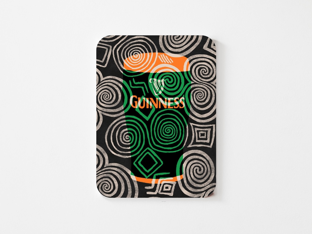 Guinness Tri Spiral Vinyl Sticker: Irish Celtic Design (8cm X 6cm) - Etsy