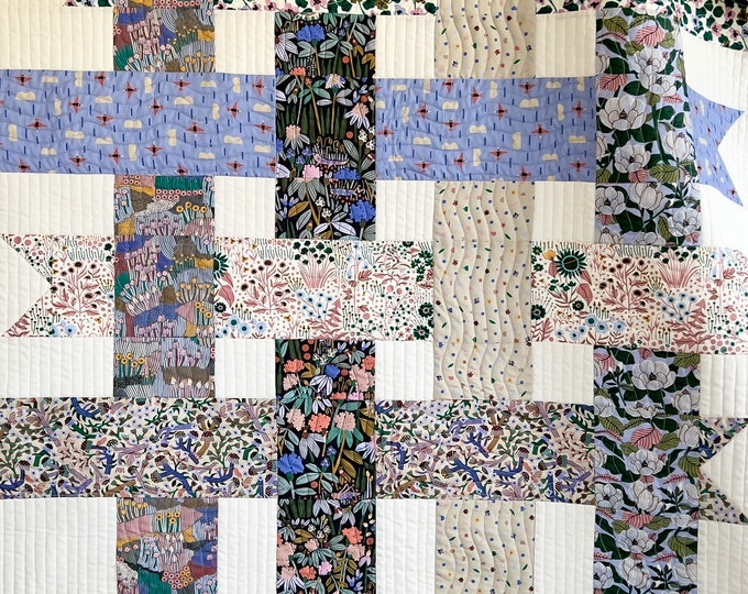 Quilt Kit | Ribbon Box Quilt Fabric Bundle | Hidden Thicket by Leah ...