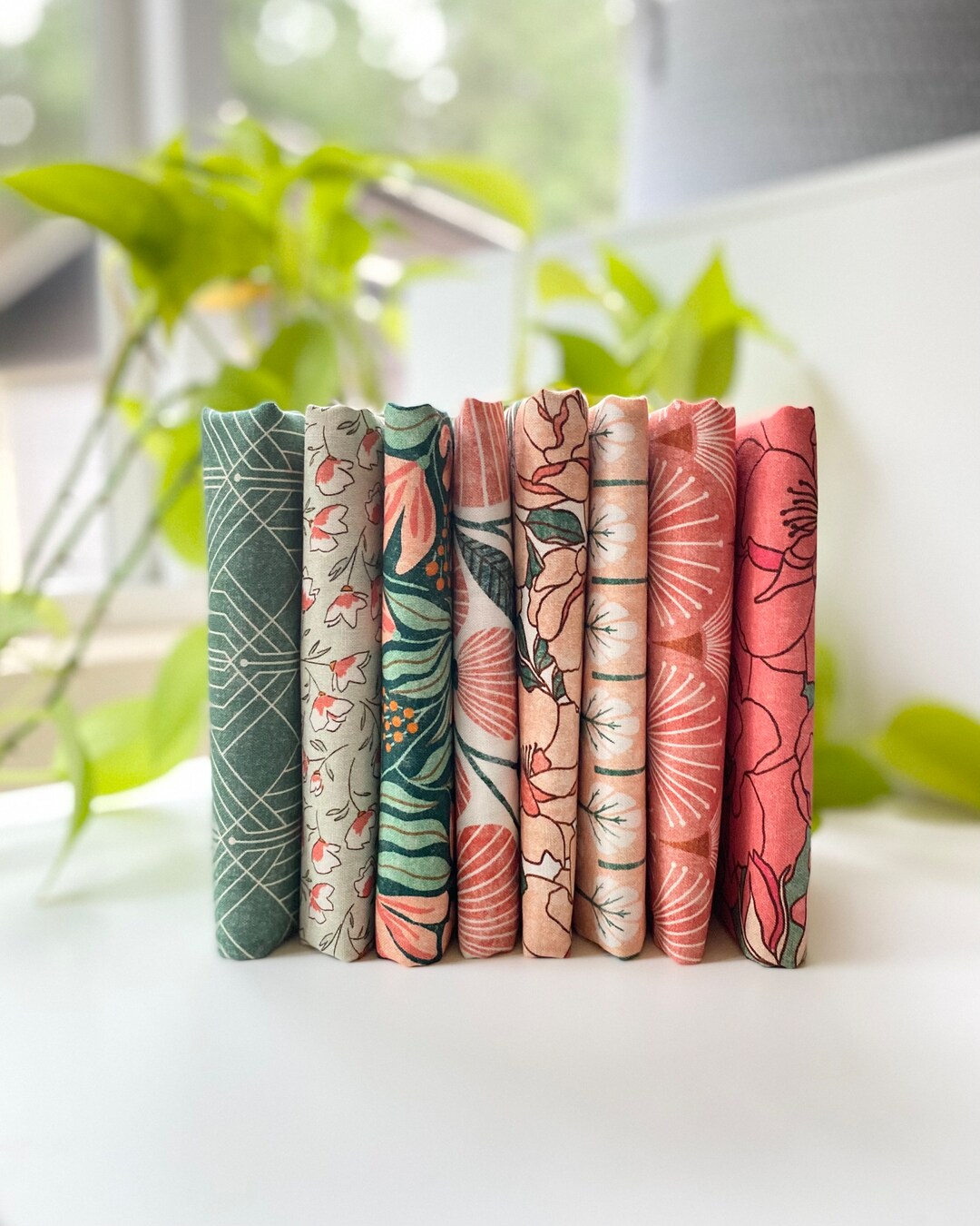 Rosy Deco by Amy Maccready 8 Piece Fat Quarter Fabric Bundle Cloud 9 ...