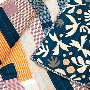 Duval by Suzy Quilts Boho Birds Nova 108 Wideback Art Gallery Fabrics ...