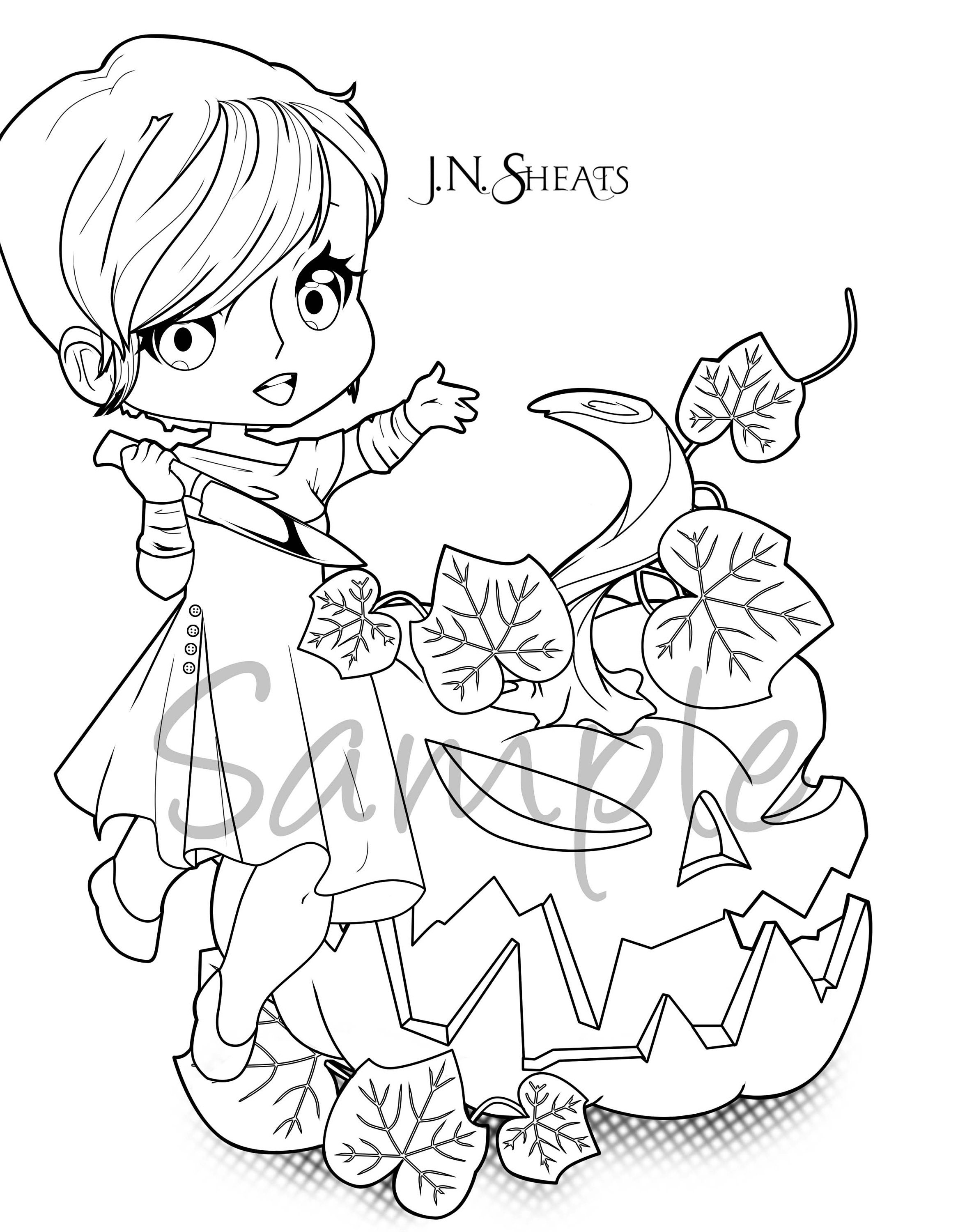 Dainty Damsels: Halloween Collection 2022 Coloring Book - Etsy