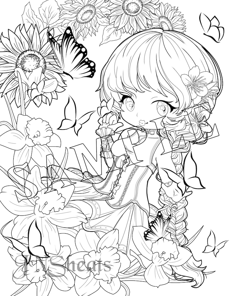 Dainty Damsels: Spring Collection Coloring Book Download - Etsy UK