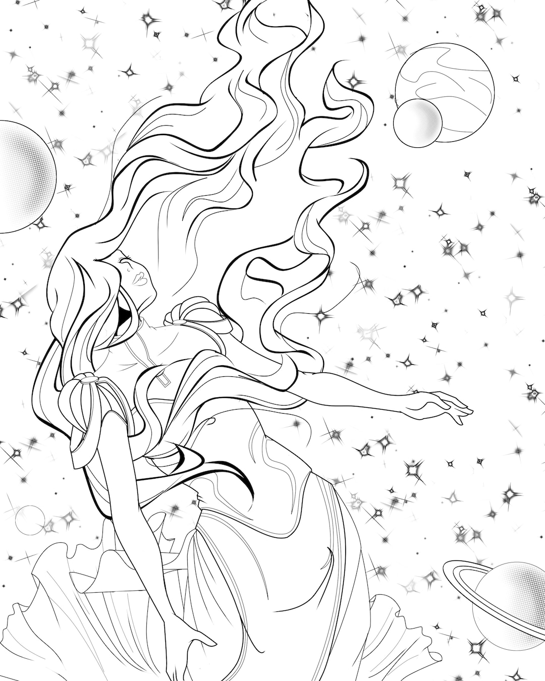 Custom Coloring Page 8x10 Digital Anything Your Heart Desires. - Etsy