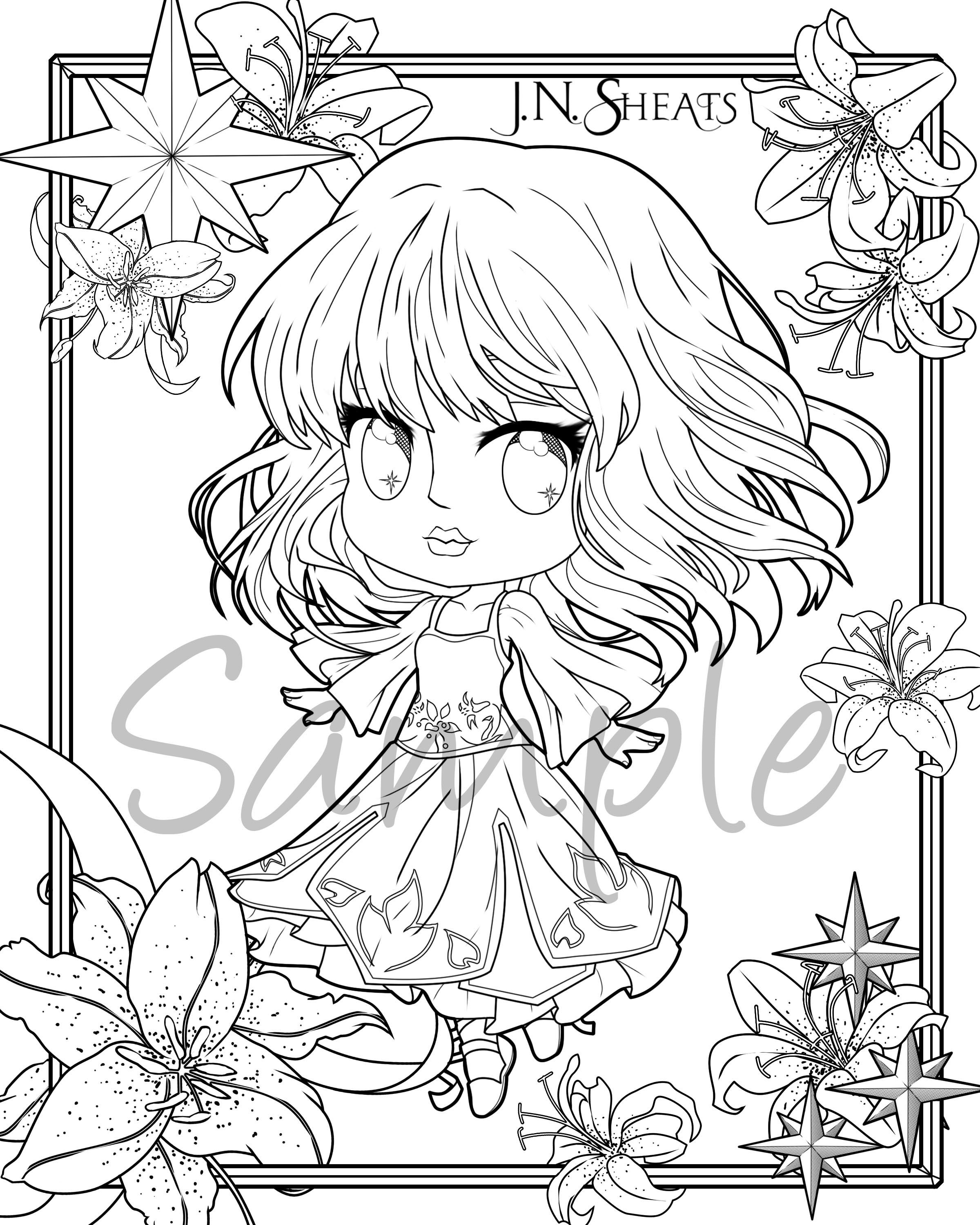 Stargazer Lily Coloring Pages