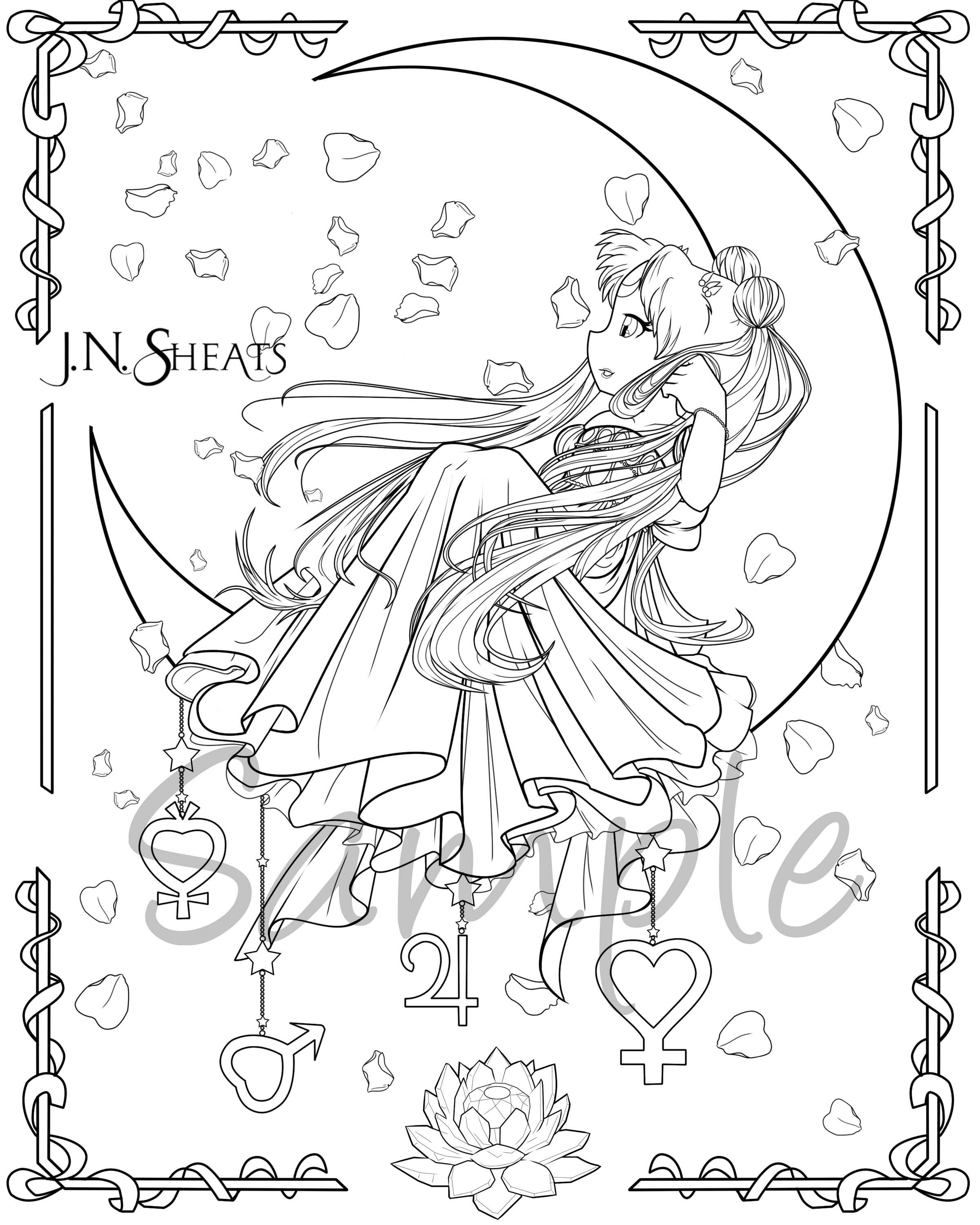 Sailor Moon Princess Coloring Pages