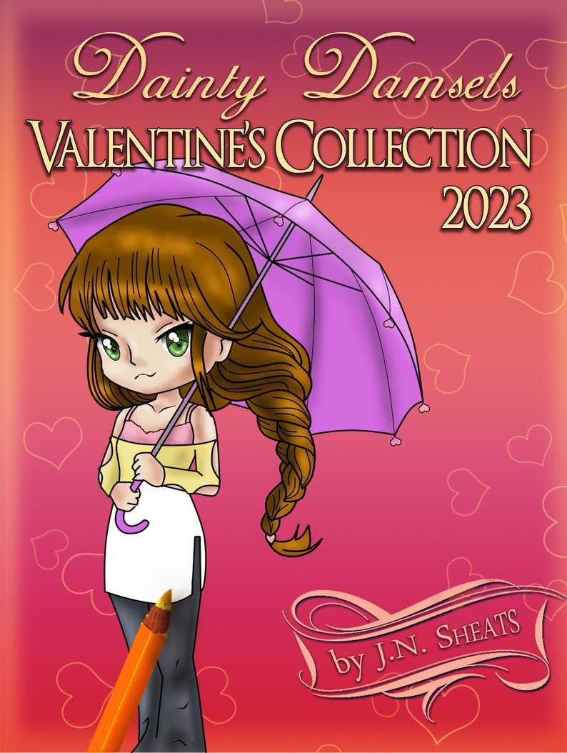Dainty Damsels: Valentine's Day Collection 2023 Digital Coloring Book ...