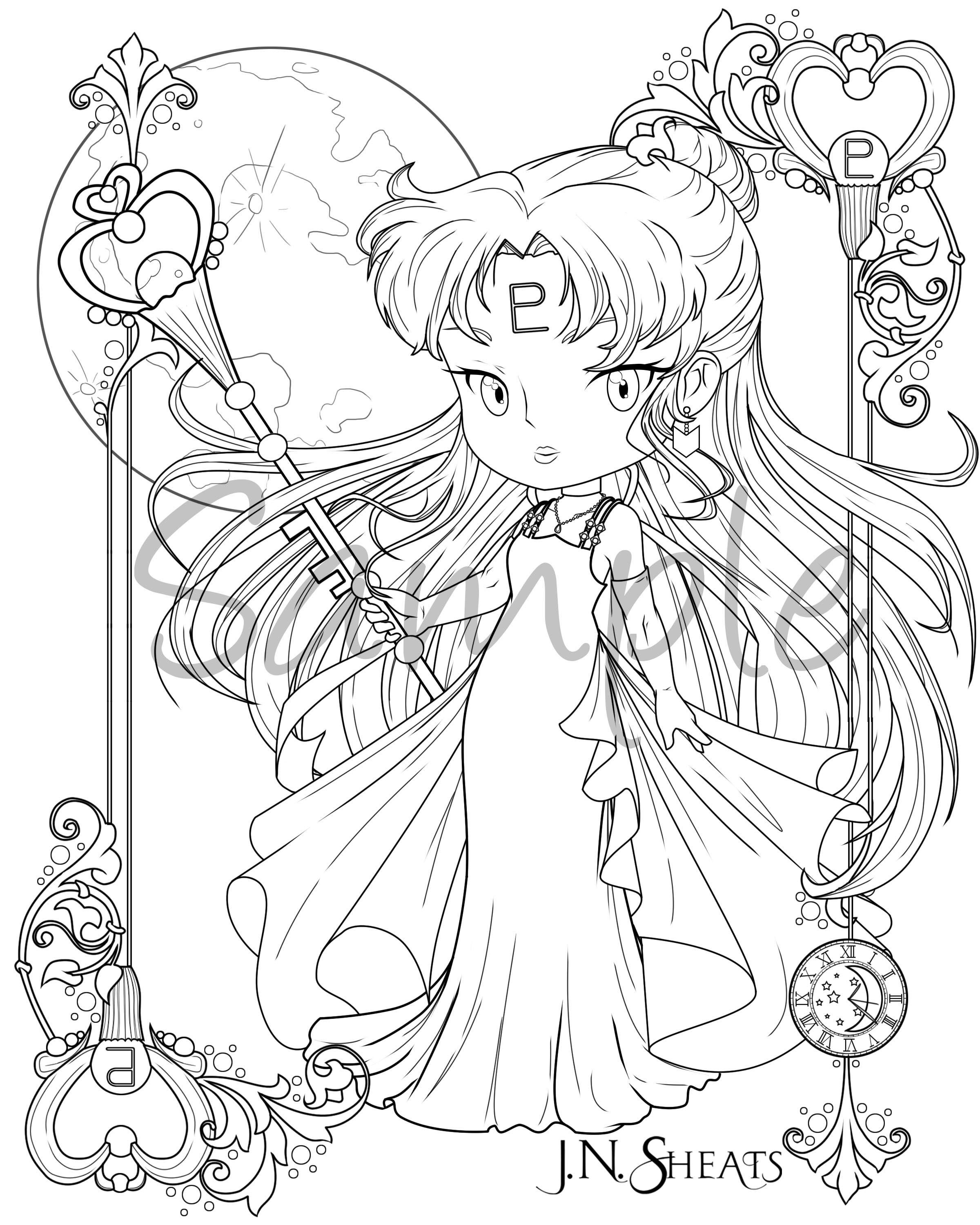 Adult Sailor Moon Coloring Pages