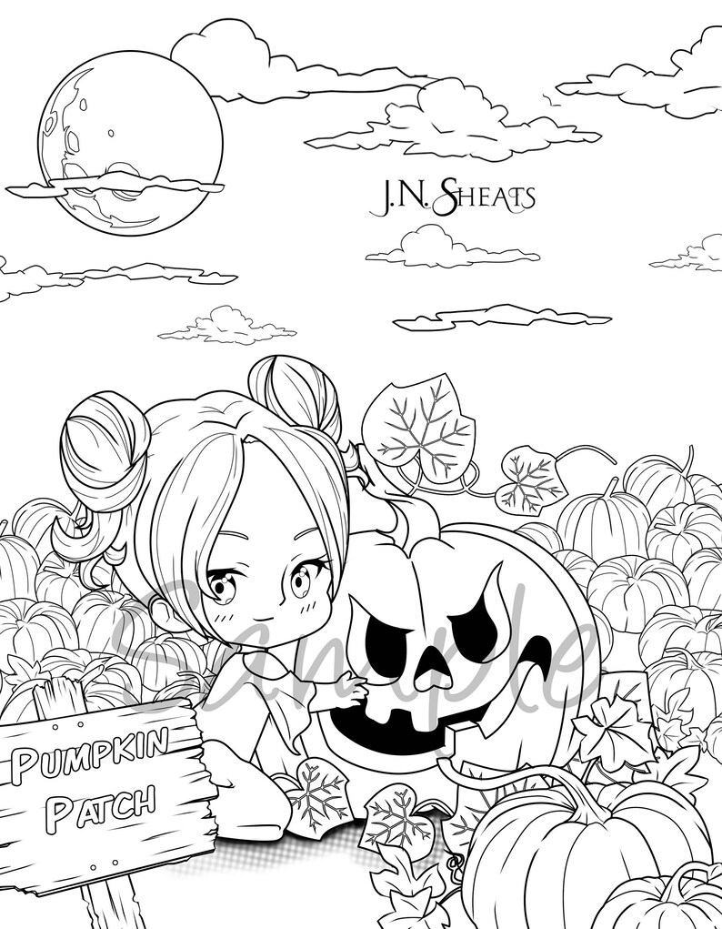 Dainty Damsels: Halloween Collection 2022 Coloring Book - Etsy