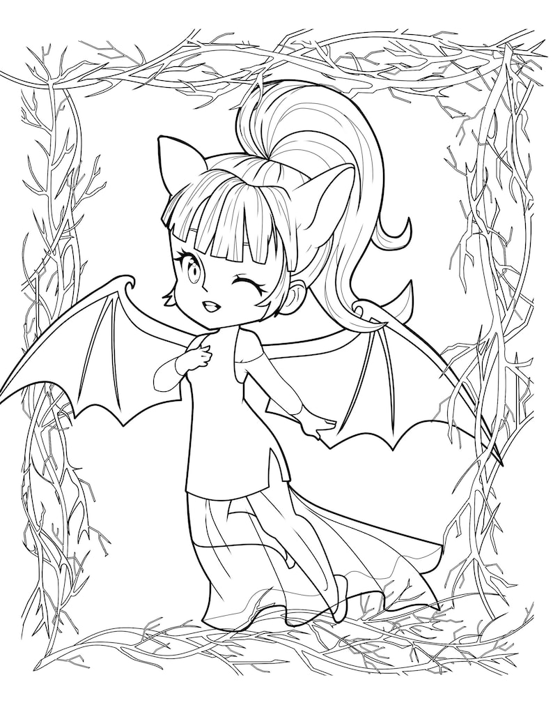 Dainty Damsels: Halloween Collection 2022 Coloring Book - Etsy