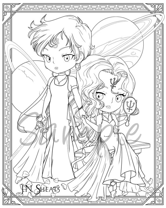 Neptune God Coloring Pages