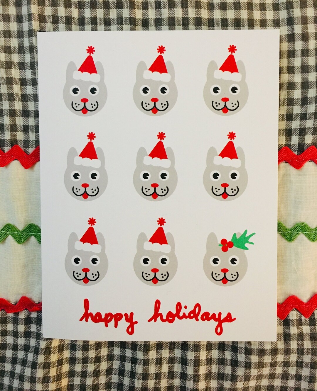 Holiday Doge Card - Etsy